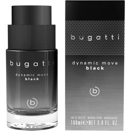 Bugatti Herren Bugatti Eau de Toilette &raquo;Dynamic Move Black EdT 100ml&laquo; Orientalischer Herrenduft mit Feigenbl&auml;tter, Ingwer und Kaschmirholz. grau