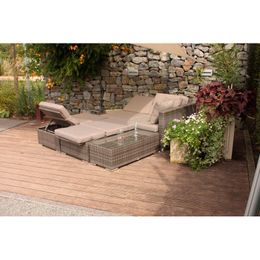 Garden Pleasure Gartenlounge-Set &raquo;Alcudia&laquo; Set grau