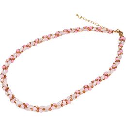 Firetti Damen Perlenkette &raquo;Schmuck Geschenk Messing Halsschmuck Halskette&laquo; Made in Germany - mit Perlmutt rosa