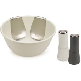 Joseph Joseph Salatsch&uuml;ssel &raquo;Serve it in style&laquo; 5 Stk. aus Kunststoff inkl. Salz/Pfefferm&uuml;hle hellgrau