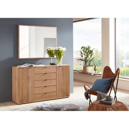 Wiemann Kombikommode &raquo;Cardiff Sideboard, W&auml;scheschrank, teilmassiv Erle, mit Schubladen&laquo; Kommode 141x86x43 cm, braun, mit D&auml;mpfung, MADE IN GERMANY, 