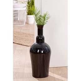 Gilde Bodenvase &raquo;Vase Filu, schwarz H.55 cm&laquo; schwarz Metall