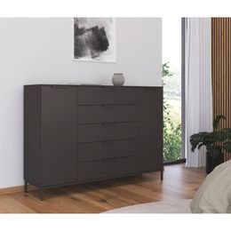 Rauch Kombikommode &raquo;Kommode T&uuml;rkommode Sideboard Kombikommode FLIPP&laquo; Breite 160/180 cm mit 4 Einlegeb&ouml;den, 2-t&uuml;rig mit 5 Schubladen und Soft-Close-