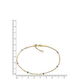 Firetti Fu&szlig;kette &raquo;Schmuck Geschenk Gold 375 K&ouml;rperschmuck Ankerkette&laquo; mit Zirkonia (synth.) gold Fu&szlig;kette