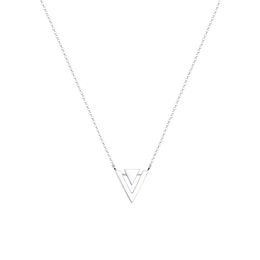 Elli Kette mit Anhänger »Triangle Dreieck 925 Sterling Silber« Silber 45 Halskette für Damen verleiht jedem Outfit einen Hauch von Eleganz