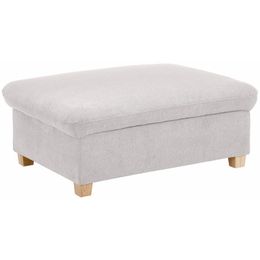 Home Affaire Hocker &raquo;Bergamo&laquo; mit Stauraum silber Luxus-Kunstleder;Struktur weich (100% Polyester);Chenille 100% Polyester;Struktur fein ( 100% 