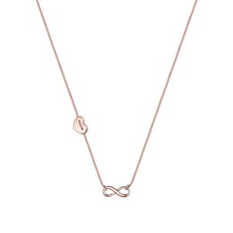 Elli Damen Kette mit Anh&auml;nger &raquo;Infinity Herz 925 Sterling Silber&laquo; rosa