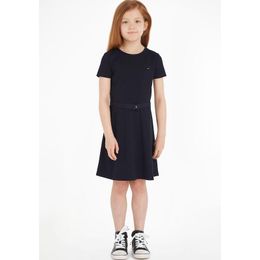 Tommy Hilfiger Jerseykleid »ESSENTIAL SKATER DRESS« mit Markenlabel am Bund Desert Sky 80 - N-Gr N-Gr 80 Jerseykleid mit elastischem Materialmix...