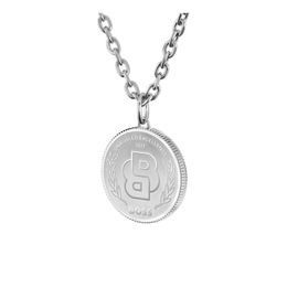 BOSS Herren BOSS Kette mit Anh&auml;nger &raquo;DOUBLE B COIN&laquo;