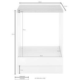 KOCHSTATION Herdumbauschrank &raquo;KS-Ohio&laquo; grau
