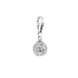 NENALINA Damen Charm-Einh&auml;nger &raquo;Anh&auml;nger Ball 925 Silber, mit Kristallen von Swarovski &laquo; silber