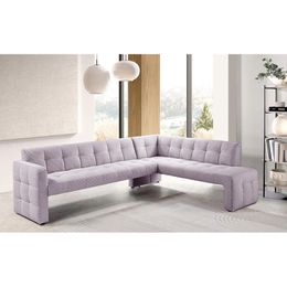 exxpo - sofa fashion Essbank &raquo;Barista, bequem und elegant, hohe Bodenfreiheit&laquo; Eckbank Barista bequem und elegant, hochwertige Detailverarbeitung rosa