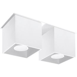 SOLLUX LIGHTING Deckenleuchte »QUAD« GU10 1 Stk. leuchtet nieder Weiss