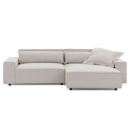 OTTO home Ecksofa &raquo;KINLEE Design-Sofa mit Recamiere rechts/links, Ma&szlig;e B/T/H 251/144/70cm&laquo; L-Form mit Wellenunterfederung, ohne Bettfunktion, modern 