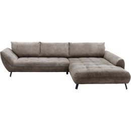 exxpo - sofa fashion Ecksofa &raquo;Biarritz modern und elegantes Mega Sofa mit tollem Sitzkomfort, L-Form&laquo; XXL&ndash; Longchair Ecke in hochwertiger Verarbeitung