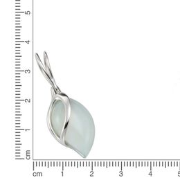 Vivance Damen Kettenanh&auml;nger &raquo;925/- Sterling Silber Aqua-Achat&laquo; () wei&szlig;