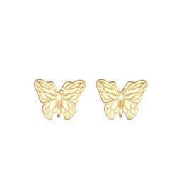 Elli Damen Paar Ohrstecker &raquo;Schmetterling Sommer Trend 925 Sterling Silber&laquo; gold