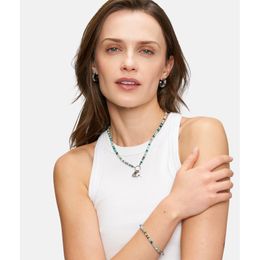 Tamaris Damen Charm-Armband &raquo;Schmuck Geschenk Edelstahl Armkette All About Beads&laquo; mit Naturstein wei&szlig;