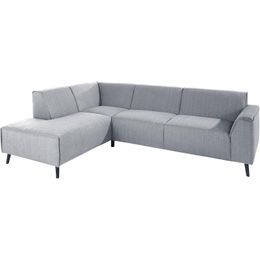 DOMO collection Ecksofa »Amora, inklusive komfortablem Federkern für mehr Sitzkomfort, L-Form« mit Ottomane, elegant und zeitlos, bequem,...