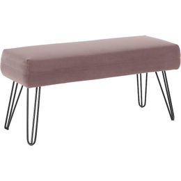 exxpo - sofa fashion Sitzbank &raquo;Doppio&laquo; Frei im Raum stellbar pink 100% Polyester