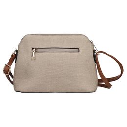 Rieker Damen Umh&auml;ngetasche, Schultertasche, Damen-Tasche mit gro&szlig;em Hauptfach beige