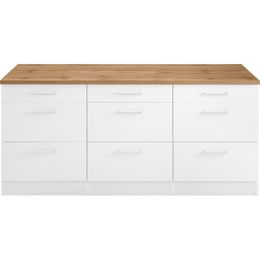 KOCHSTATION Unterschrank &raquo;KS-Kehl&laquo; Breite 180 cm wei&szlig; MDF