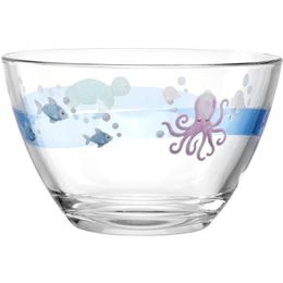 Leonardo Kinderschale &raquo;Meer BAMBINI AVVENTURA&laquo; 6 Stk. aus Glas 12 cm, Kalk-Natron-Glas bunt Glas