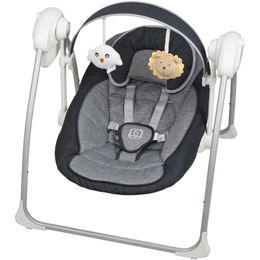 BABYGO Babywippe &raquo;Dandly, anthracite&laquo; bis 9 kg elektrisch, mit Sound grau Babywippe