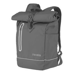 Travelite Damen Travelite Freizeitrucksack &raquo;BASICS Roll-Up Rucksack Plane&laquo; Wanderrucksack Reiserucksack Streetpack Arbeitsrucksack schwarz B/H/T: 26cm