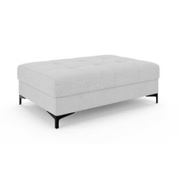 OTTO home Polsterhocker &raquo;LEEVKE Sitzhocker passend zum Sofa, Breite 115 cm&laquo; mit hochelastischer Schaum und Wellenunterfederung 100% Polyester