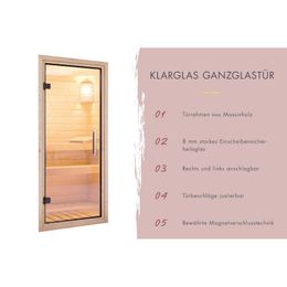 Karibu Sauna &raquo;Sanna 2&laquo; Set, ohne Ofen beige