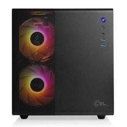 CSL PC &raquo;Cube V24202&laquo; schwarz Inkl. Maus, Tastatur, WLAN-Karte