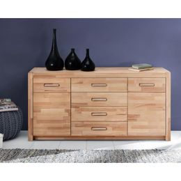 MCA living Sideboard &raquo;Fenja&laquo; 1 Stk. tlg. Massivholz, 4 Schubk&auml;sten, 2 T&uuml;ren Massivholz