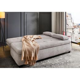 Jockenh&ouml;fer Schlafsofa &raquo;Balu, Dauerschlafsofa, 140kg Belastbarkeit je Sitz&laquo; Bettkasten, G&auml;stebett, Hub-Schwenkbeschlag Korpus: 100% Polyester;Kissen: 100% 