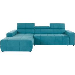 DOMO collection Ecksofa »Brandon große Ausführung B/T/H: 289/177/80 cm, auch in Leder und Cord« mit Kopfteilverstellung, wahlweise...