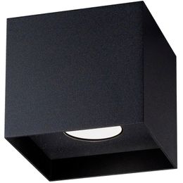 SOLLUX LIGHTING Deckenleuchte »HATI« GU10 1 Stk. leuchtet nieder Schwarz