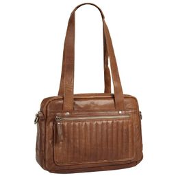 SPIKES & SPARROW Spikes & Sparrow Damen Henkeltasche echt Leder braun