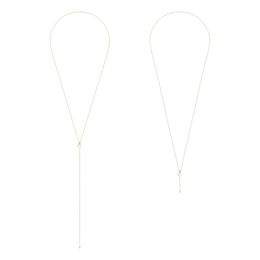 Liebeskind Berlin Damen Y-Kette &raquo;Schmuck Geschenk Gold 375 Halskette Gold Collection&laquo; rosa