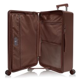 Heys Herren Hartschalen-Trolley &raquo;Earth Tone Trunk L&laquo; 106 l 4 Rollen Trunk-Koffer Hartschalen-Koffer TSA-Schloss Volumenerweiterung braun