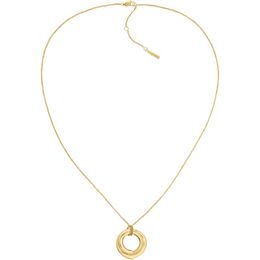Calvin Klein Damen Kette mit Anh&auml;nger &raquo;CK SPIRAL, 35000760, 35000761&laquo; gold