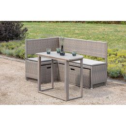 Merxx Gartentisch &raquo;Klapptisch f&uuml;r Eckbank&laquo; 50x90 cm grau