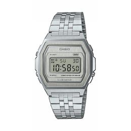 CASIO VINTAGE Chronograph Quarzuhr, Armbanduhr, Damenuhr, Herrenuhr, Edelstahlarmband, digital edelstahlfarben 0 Topaktueller Chronograph