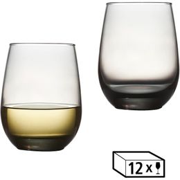 Libbey Gläser-Set »Weinglas, 12er Set -STEMLESS-« 451 ml, hochwertig verarbeitet, im modernen Design grau