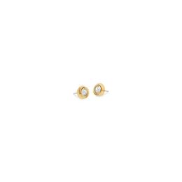 Calvin Klein Damen Paar Ohrstecker &raquo;TWISTED BEZEL SOLITAIRE&laquo; mit Preciosa Crystal gold