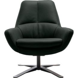 BETYPE Drehsessel &raquo;Be Organic Standard Back, Loungesessel&laquo; in elegantem Design mit Drehfunktion schwarz 100% Echtleder