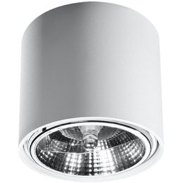 SOLLUX LIGHTING Deckenleuchte »TIUBE« GU10 1 Stk. leuchtet nieder Weiss