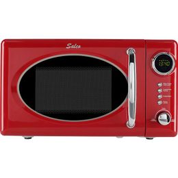 Salco Mikrowelle &raquo;SRM-20.5G&laquo; Grill Mikrowelle im Retrostyle rot Mikrowelle