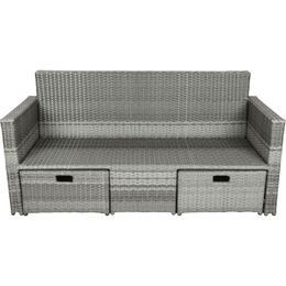 Garden Pleasure Gartenlounge-Set &raquo;MALTA&laquo; 4 Stk. tlg. grau Aluminium