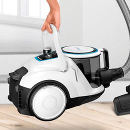 Bosch Bodenstaubsauger &raquo;Serie 6 ProSilence BGC41LSIL, Hygiene-Filter, 10 Jahre Motorgarantie&laquo; 600 W beutellos hohe Saugkraft, 2in1 Polster- und 
