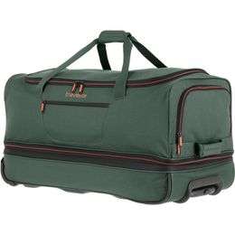 Travelite Herren Travelite Reisetasche &raquo;BASICS, verschiedene Gr&ouml;&szlig;en und Farben&laquo; Duffle Bag Reisegep&auml;ck Sporttasche Reisebag mit Trolleyfunktion gr&uuml;n